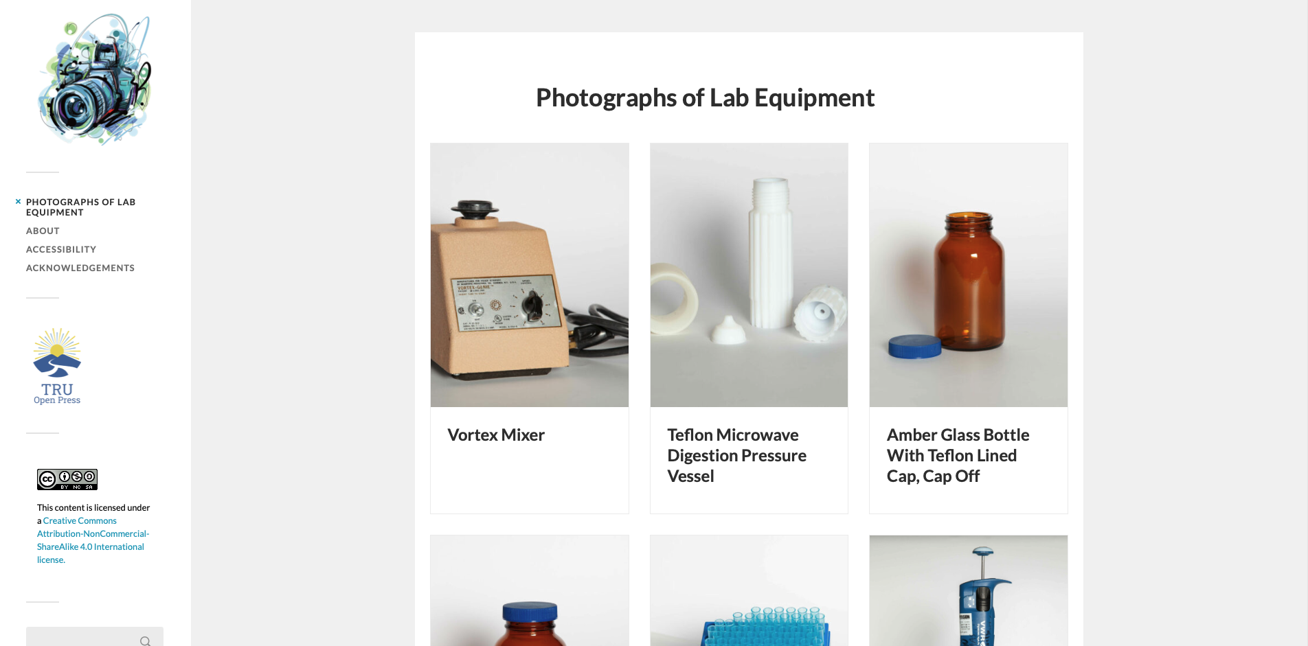 Lab Equipment Gallery - TRU Open Press